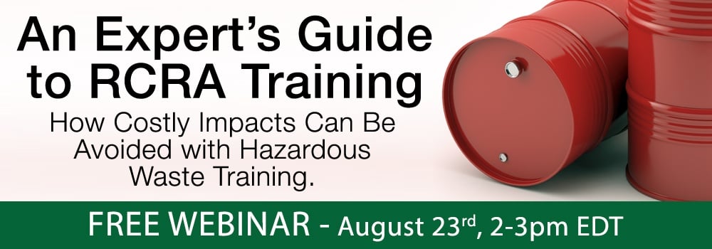 Webinar | An Expert's Guide to RCRA Training